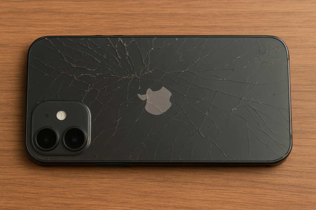 Vidro traseiro de iPhone quebrado: opções de reparo